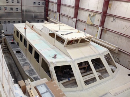 Current Project, 72' powercat | left coast composites joe kitchell ...